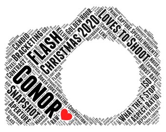 Camera Word Art | Etsy