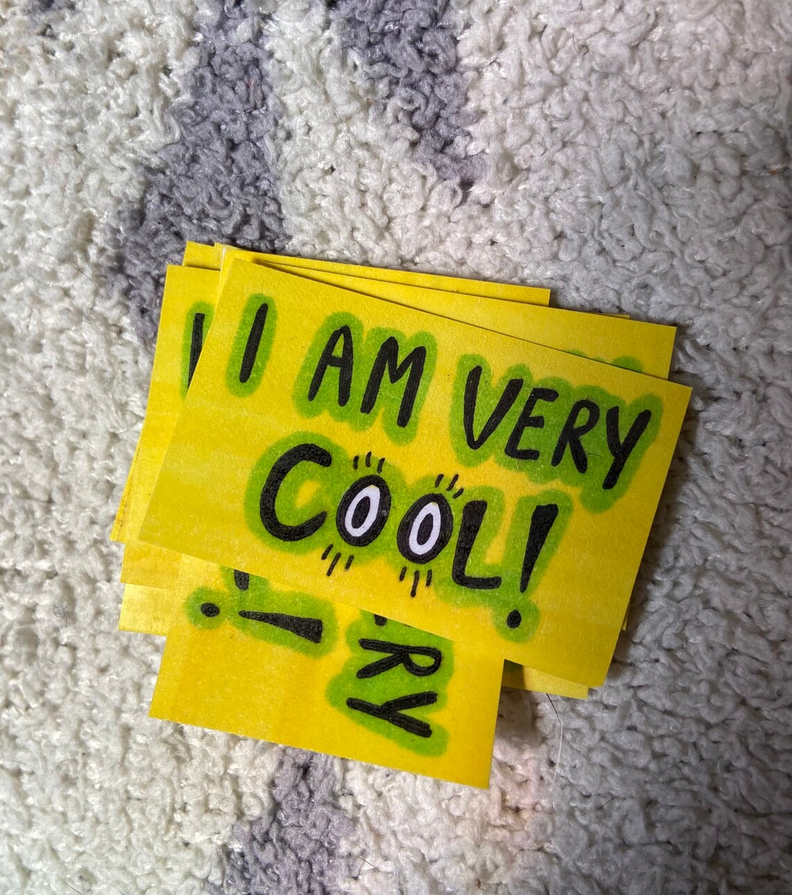 I Am Very Cool Sticker | Etsy
