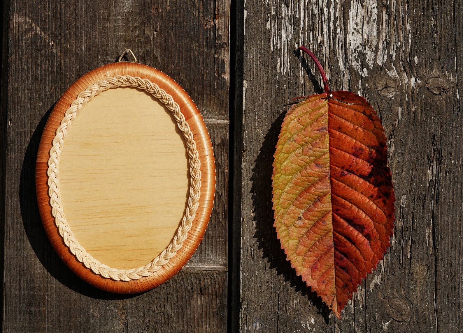 Oval Wicker Photo Frame Decorative Photo Frame With Single | Etsy