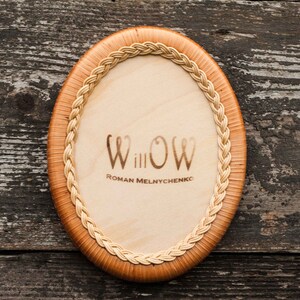 Oval Wicker Photo Frame Decorative Photo Frame With Single Loop Hook - Etsy