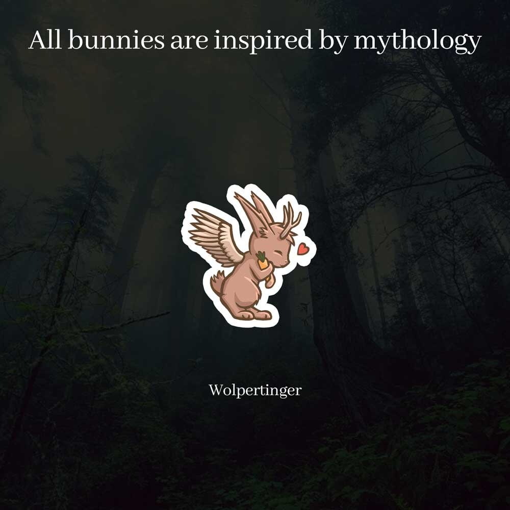 Mythical Rabbits Stickers 9-pack - Etsy