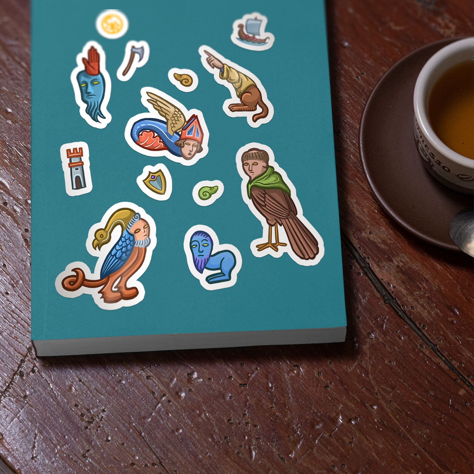 Medieval People Sticker 12-pack - Etsy