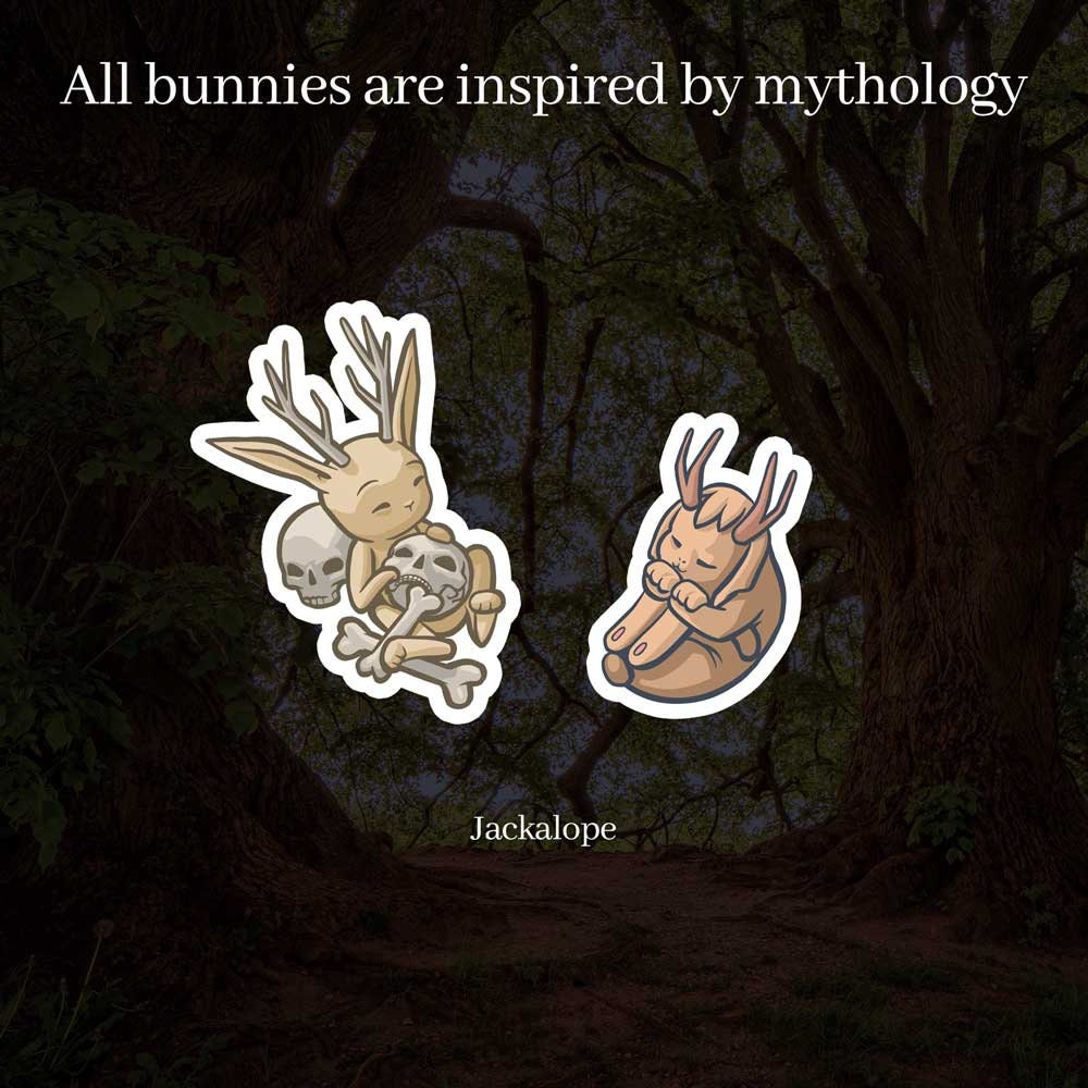 Mythical Rabbits Stickers 9-pack - Etsy