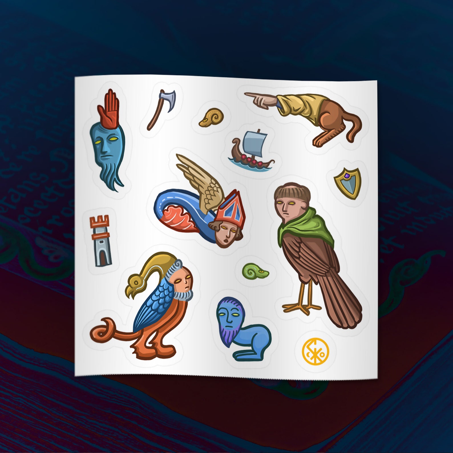 Medieval People Sticker 12-pack - Etsy