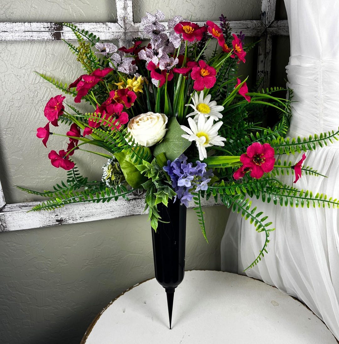 Beautiful Realistic Graveside Flowers, Flowers for Cemeteries, Memorial ...