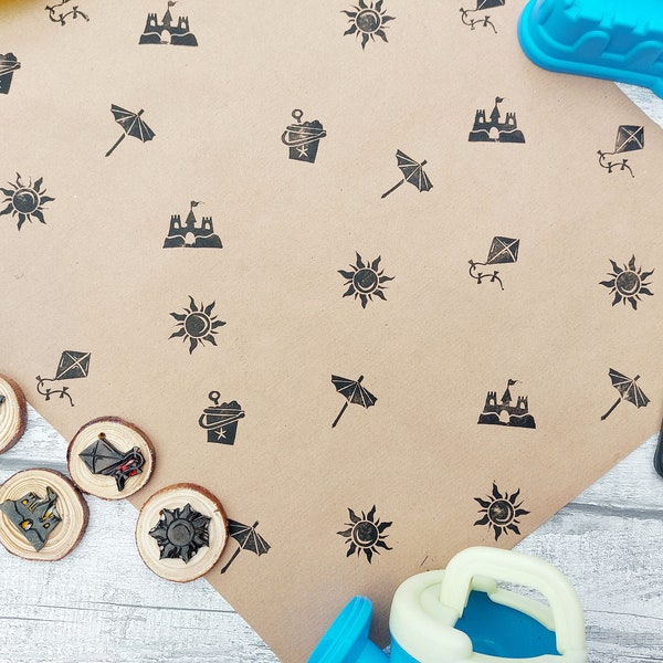 Beach Rubber Stamp - Etsy