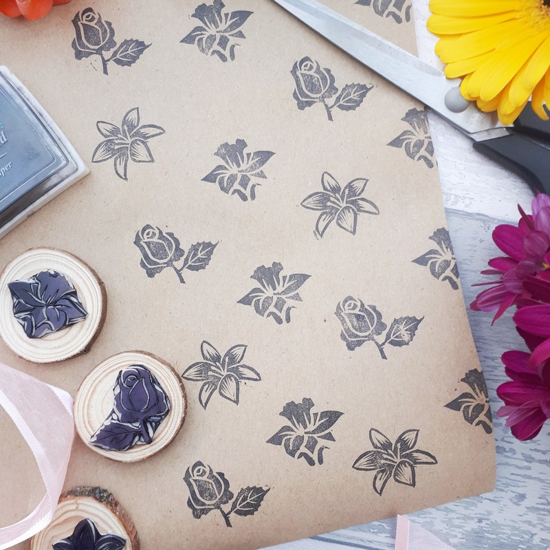Lily Rubber Stamp - Etsy
