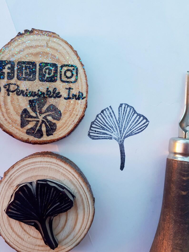 Tropical Leaves Ink Stamps Fern Ginkgo Monstera Hemp - Etsy UK