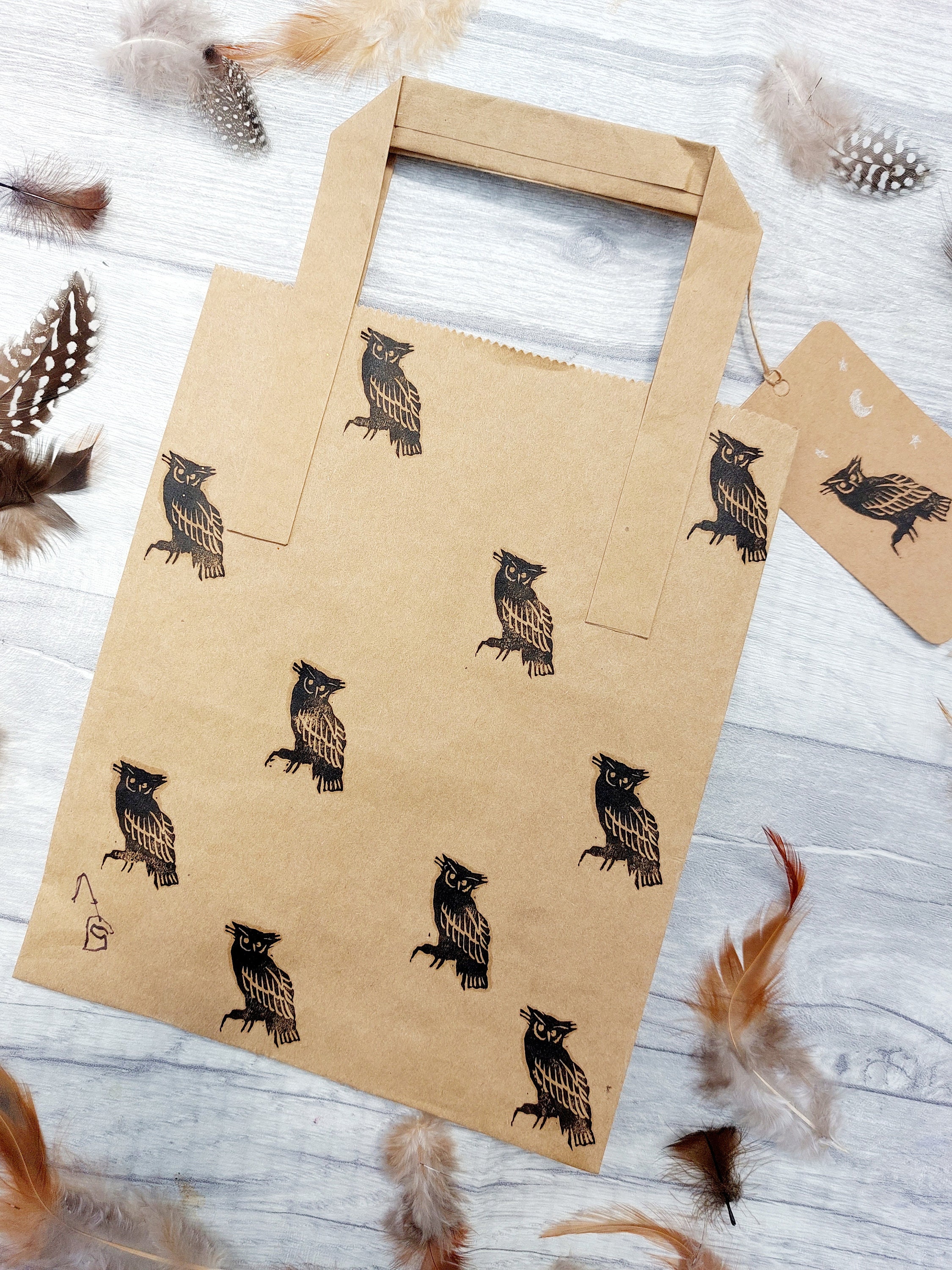 Hand Carved Woodland Animals Ink Stamps Forest Animals Rubber - Etsy UK