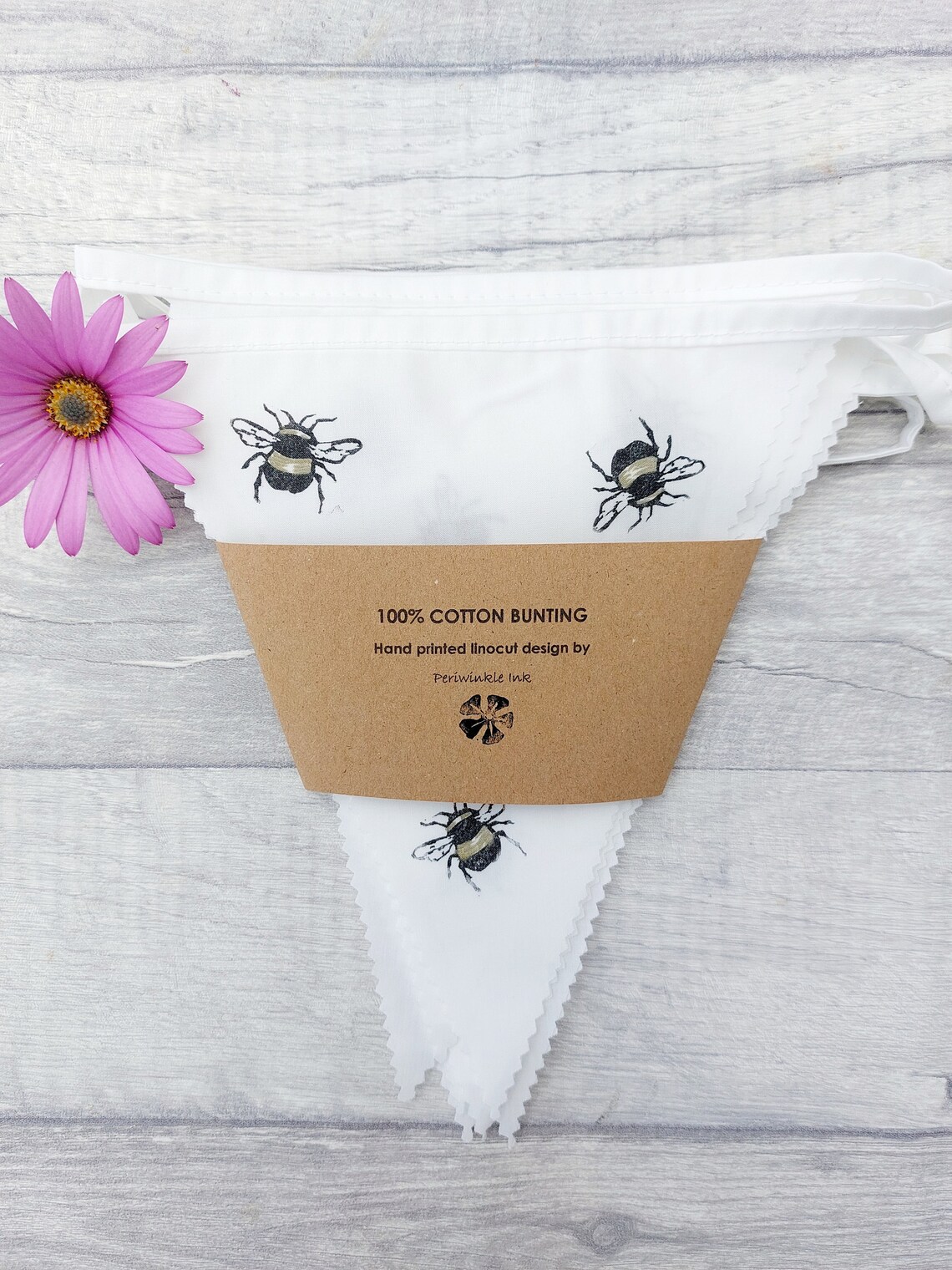 Hand Printed Linocut Bumble Bee Bunting Jubilee Garden Decor - Etsy UK