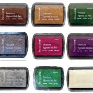 Hand Carved Ink Stamp Set Gift Box, DIY Gift Tag Make Your Own Kit ...