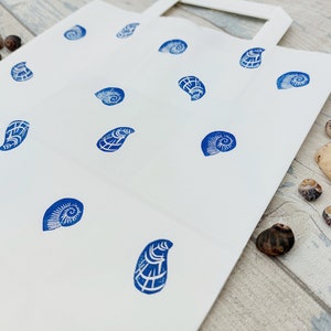 Seashell Ink Stamps, Shell Printing Block, DIY Eco Recyclable Wrapping ...