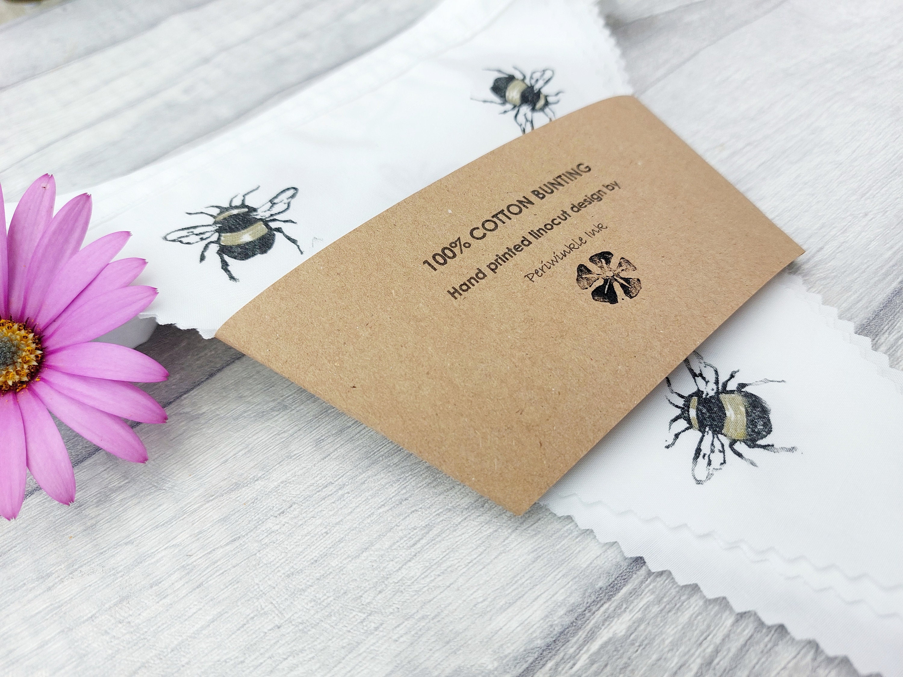 Hand Printed Linocut Bumble Bee Bunting Jubilee Garden Decor - Etsy UK