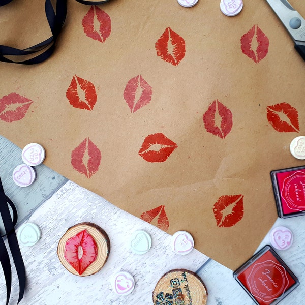 Lips Stamp - Etsy