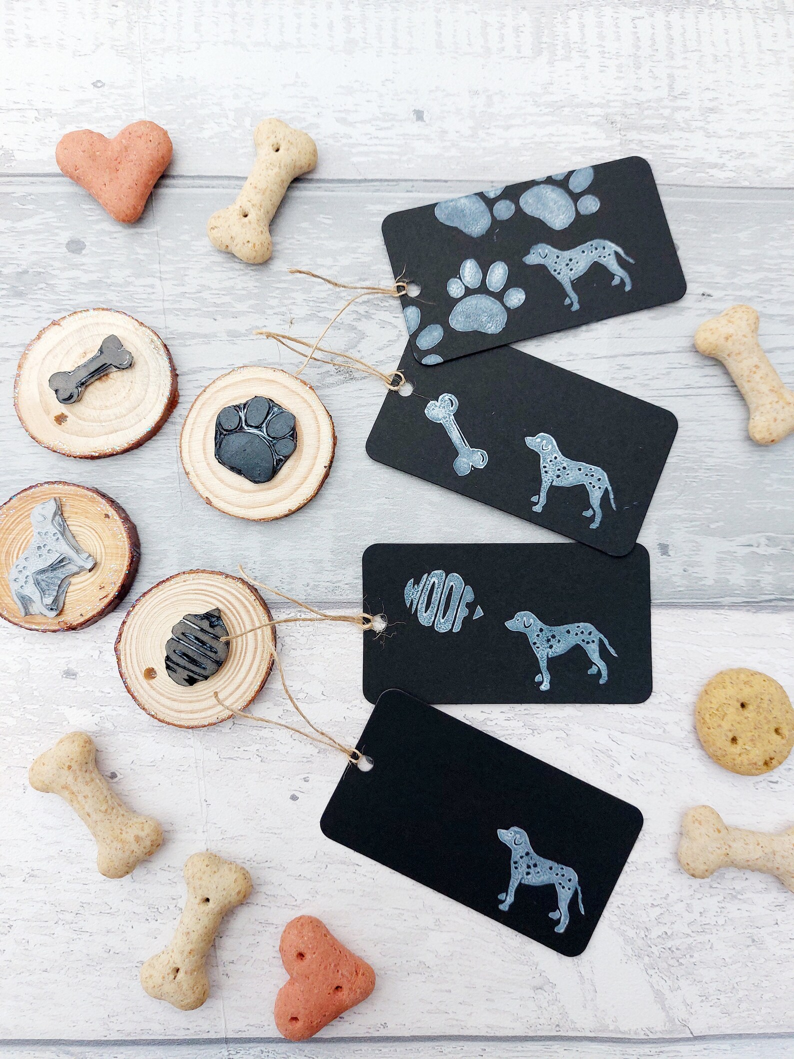 Hand Carved Dog Ink Stamp, Dachshund, Schnauzer, Labrador and Woof Ink ...