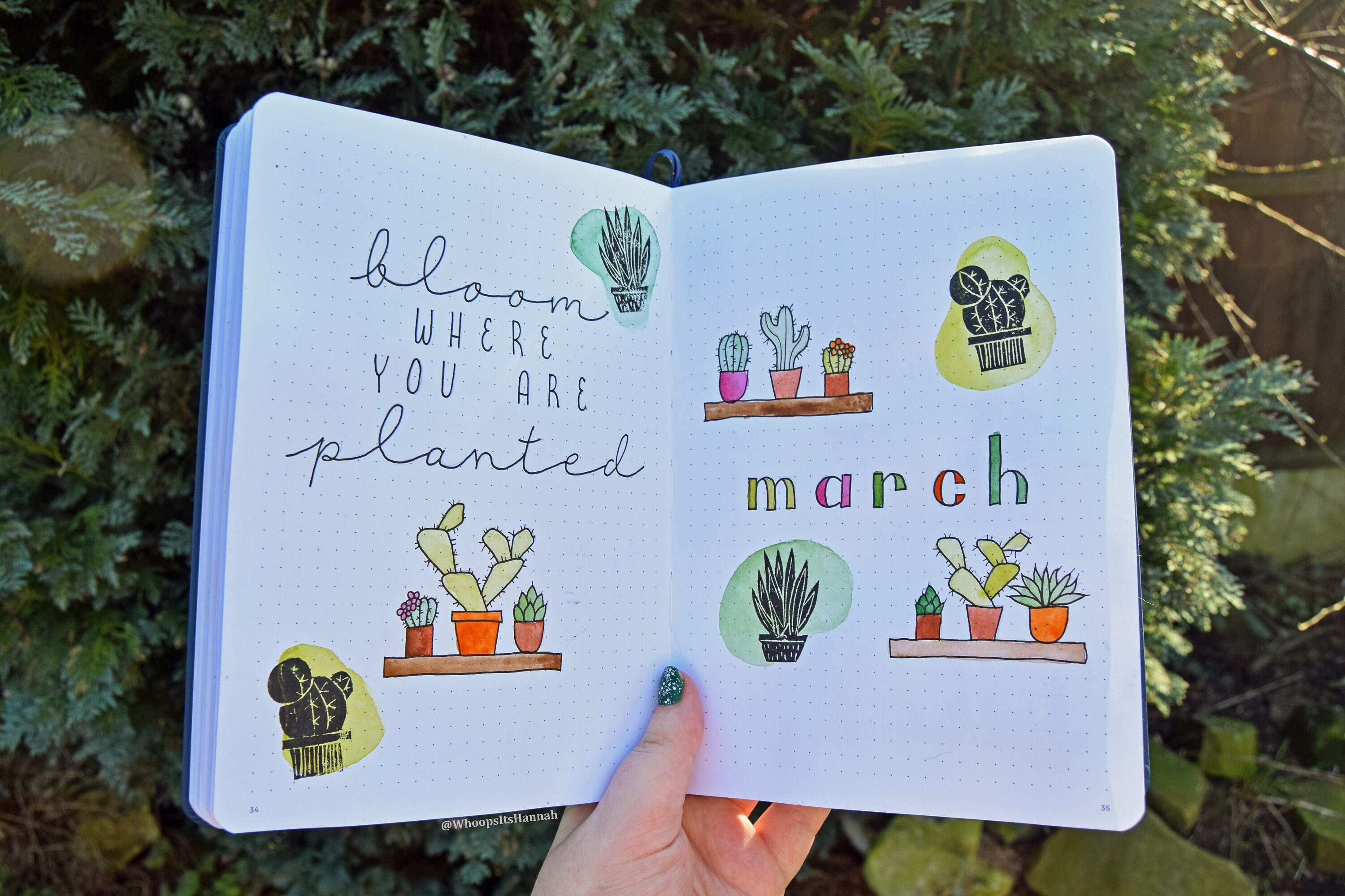 Cactus Ink Stamps Cacti Printing Block Hand Carved DIY Eco | Etsy UK