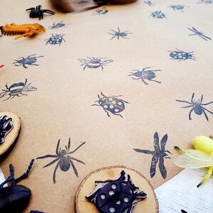 Insect Ink Stamps, Spider, Beetle, Ladybird, Dragonfly Bee Printing ...