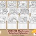 Undated Mushroom Calendar, Printable Calendar, PDF Digital Download ...
