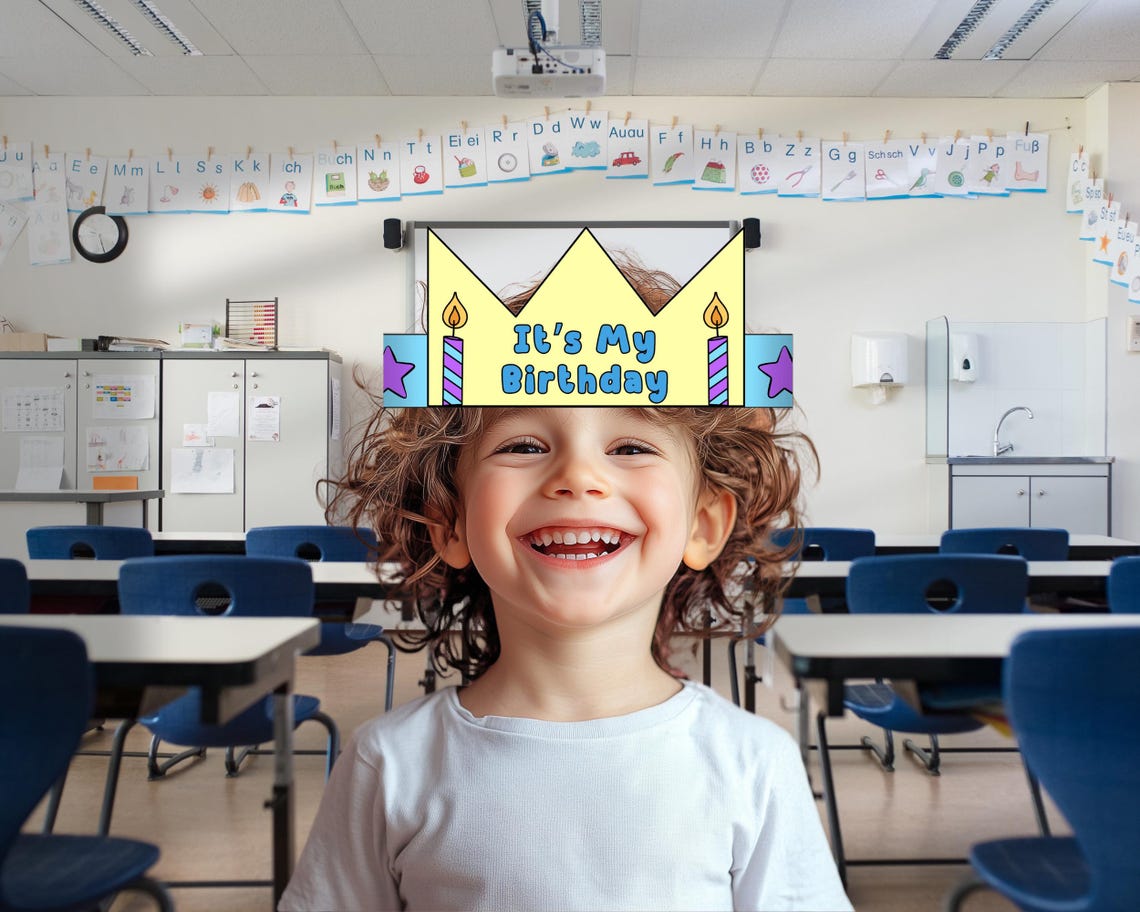 Happy Birthday Paper Crowns, It's My Birthday, Birthday Hat, Birthday ...