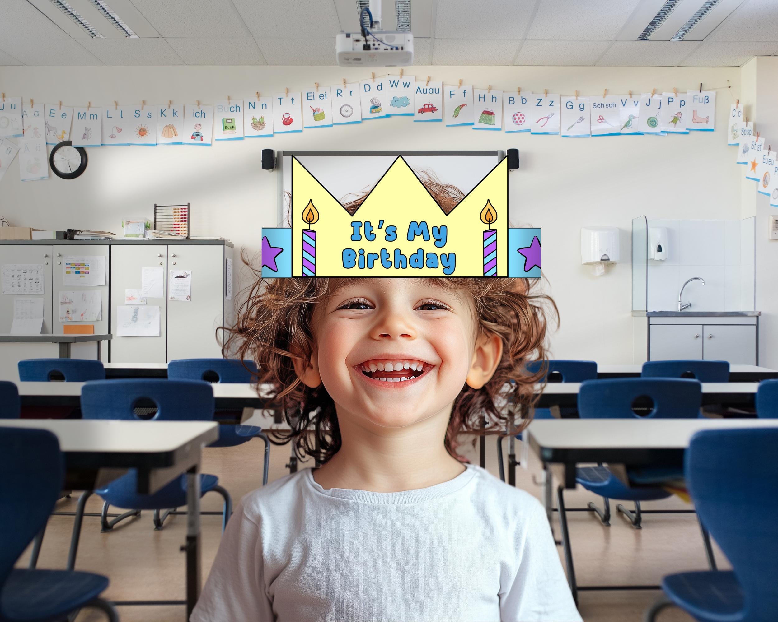 Happy Birthday Paper Crowns, It's My Birthday, Birthday Hat, Birthday ...