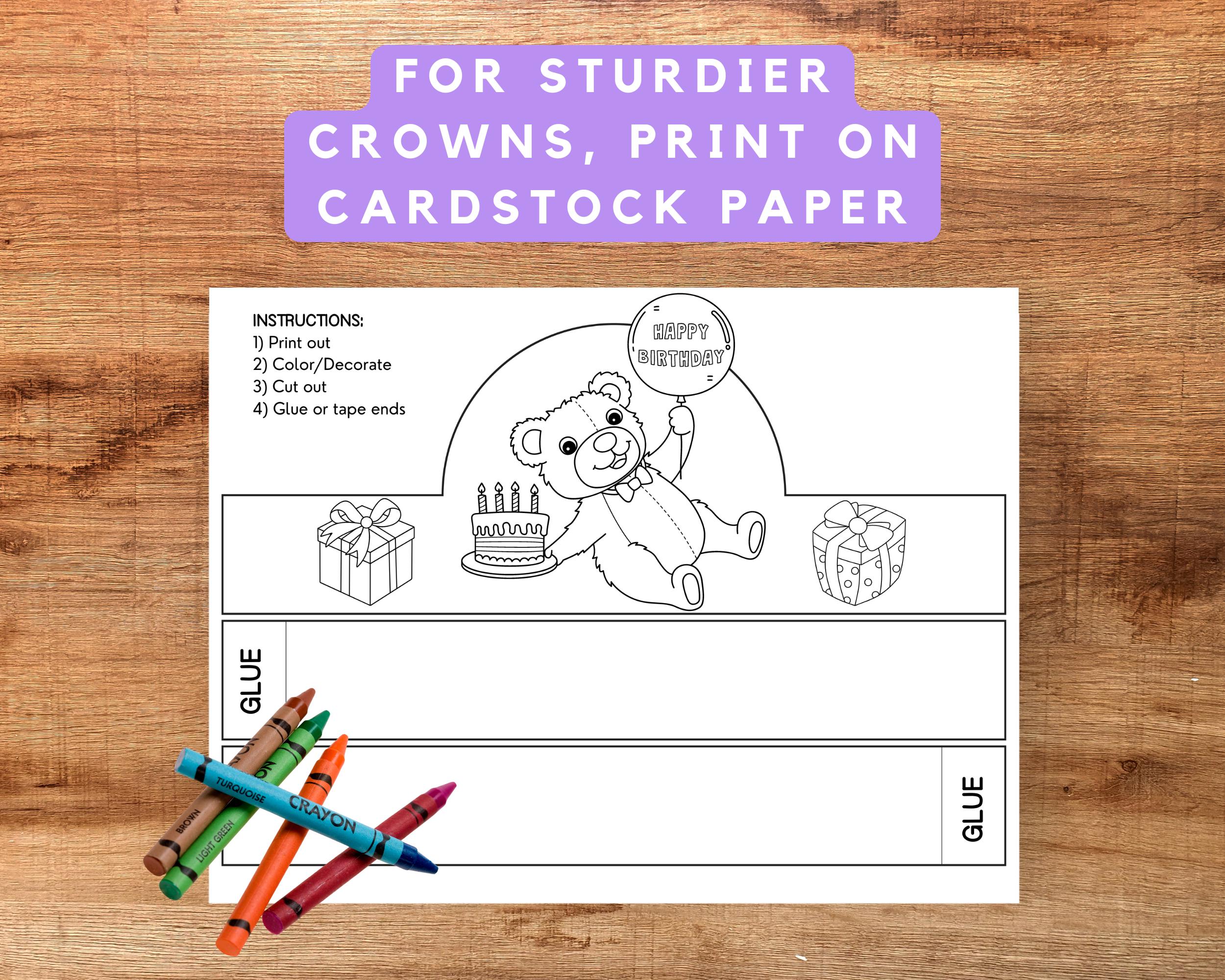 Happy Birthday Paper Crowns, It's My Birthday, Birthday Hat, Birthday ...