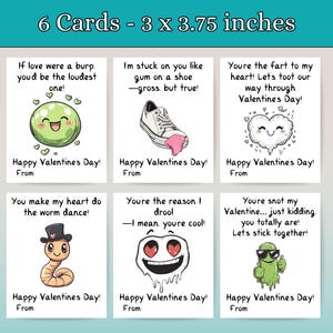 Joke Valentine's Day Cards, Funny Valentines for Kids, Classroom ...