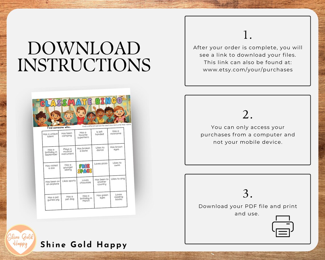 Classmate Bingo, Printable First Day of School Icebreaker Game to Get ...