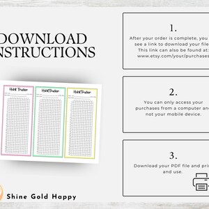 Habit Tracker Bookmark Bright Pastels, Reading Tracker, Bookmark ...