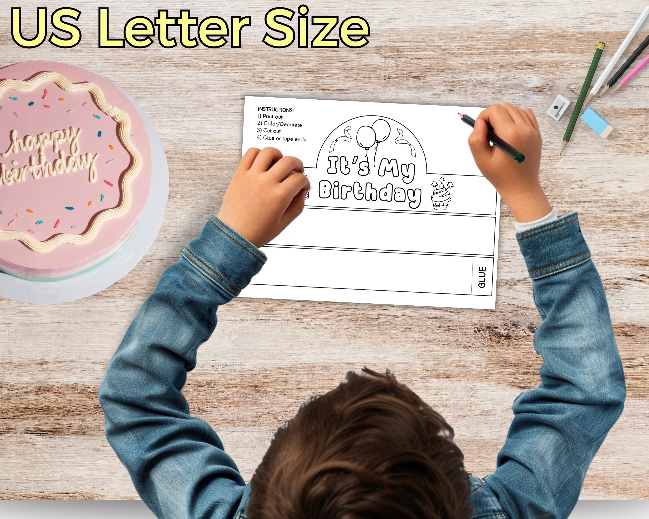 Happy Birthday Paper Crowns, It's My Birthday, Birthday Hat, Birthday ...