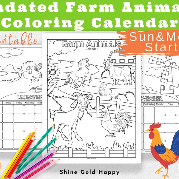 Farm Girl Calendar - Etsy