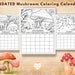 Undated Mushroom Calendar, Printable Calendar, PDF Digital Download ...