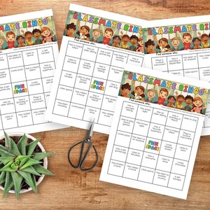 Classmate Bingo, Printable First Day of School Icebreaker Game to Get ...