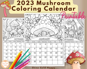 Editable Mushrooms Coloring Activity Page Mushrooms Birthday - Etsy