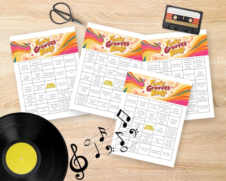 Rnb Music Bingo: Funky Grooves Bingo, 1970s Rnb, 70s Music, Disco Music ...