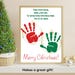 Christmas Handprint Art Bundle, Handprint Craft, DIY Holiday Activity ...
