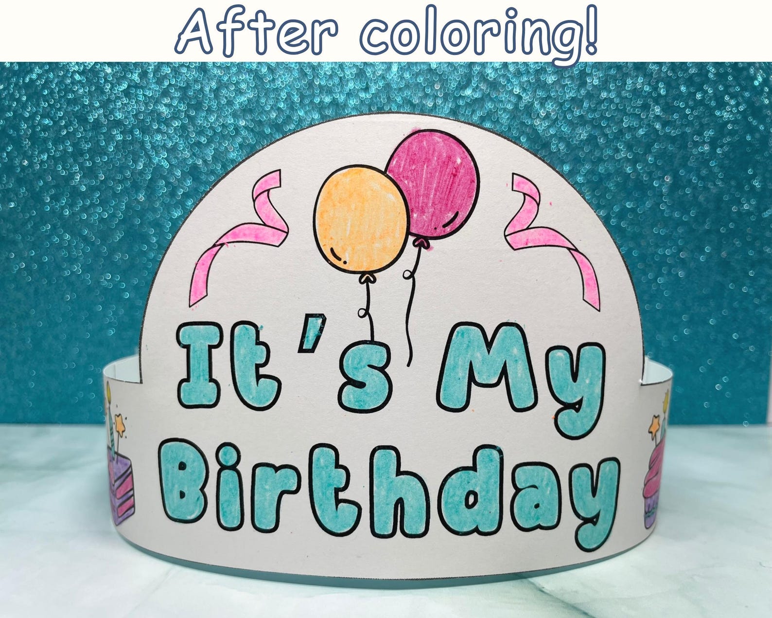 Happy Birthday Paper Crowns, It's My Birthday, Birthday Hat, Birthday ...