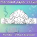 Mermaid Paper Crown, Birthday Party, Mermaid Coloring Craft for Kids ...