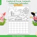Undated Farm Animals Coloring Calendar | PDF Digital Download Printable ...