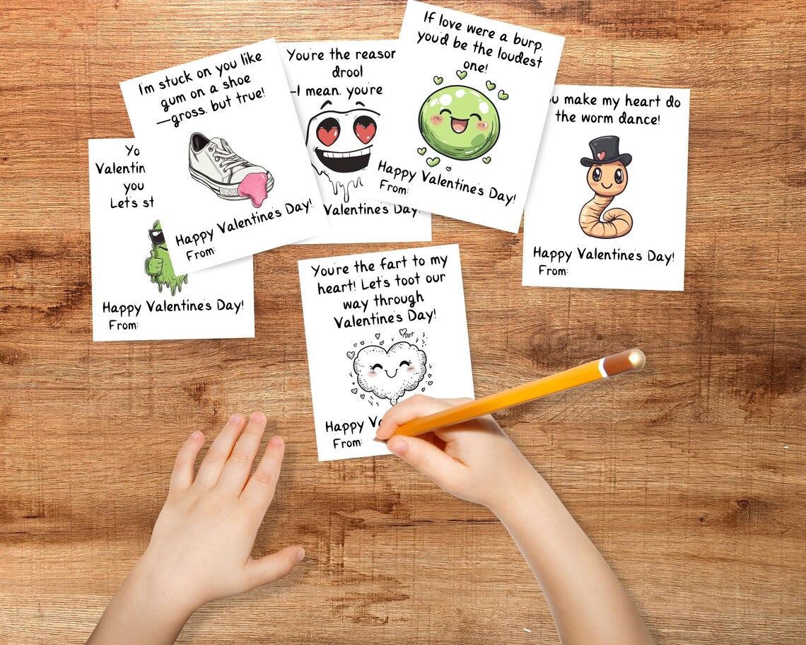 Joke Valentine's Day Cards, Funny Valentines for Kids, Classroom ...