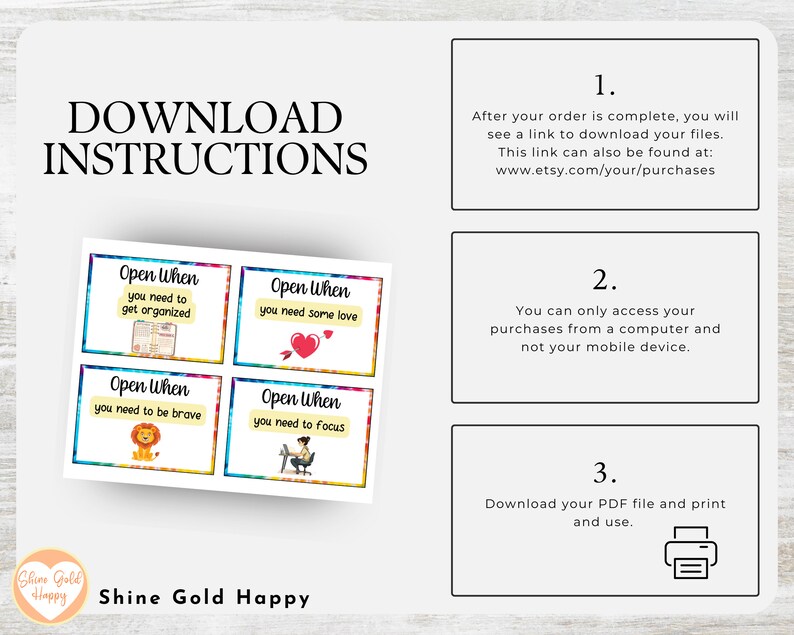 Printable Open When Envelopes College Students, 71 Open When Letters ...