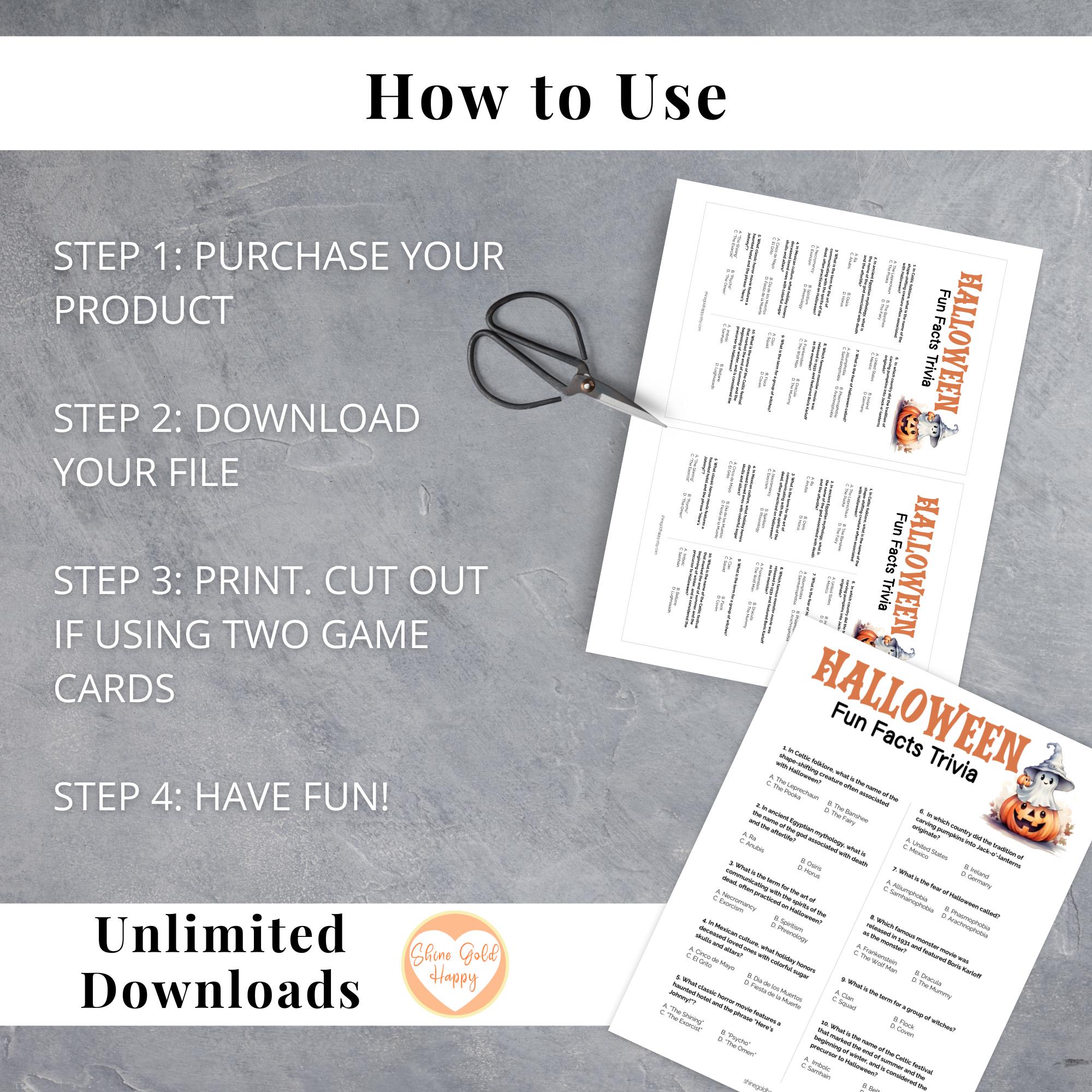 Halloween Trivia Game Bundle, Multiple Choice, Halloween Movie Trivia ...