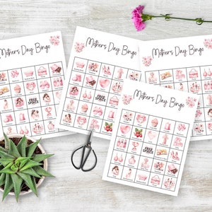 Mothers Day Bingo Printable Game, Mothers Day Games, 50 Bingo Cards ...