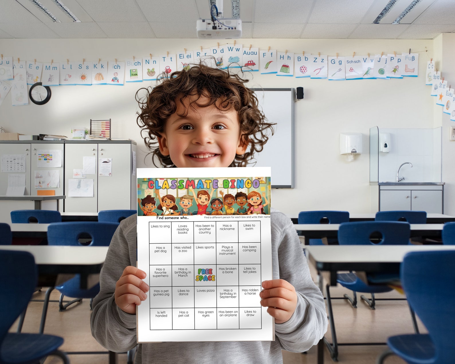Classmate Bingo, Printable First Day of School Icebreaker Game to Get ...