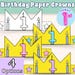 First Birthday Paper Crown, 1st Birthday Crown, Baby First Birthday ...