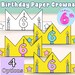 6th Birthday Paper Crown, Sixth Birthday Crown, 6th Birthday Party Hat ...
