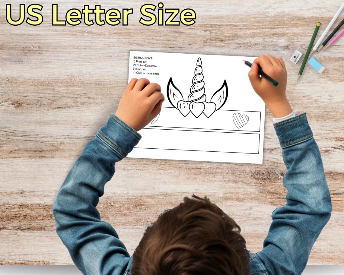 Unicorn Paper Crown, Unicorn Birthday Party, Unicorn Paper Craft ...