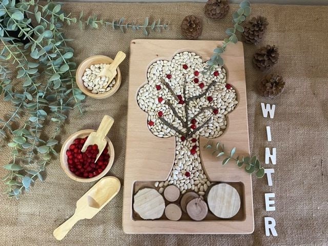 All Season Wooden Tree, Wooden Tree Activity, Board, Activity Tree ...