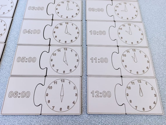 Learning Time Learning Clock Digital Analog Clock Learning | Etsy