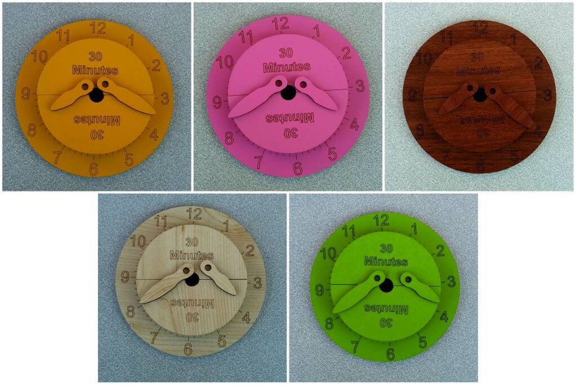 Time Fraction Learning Kit Wooden Learning Clock - Etsy