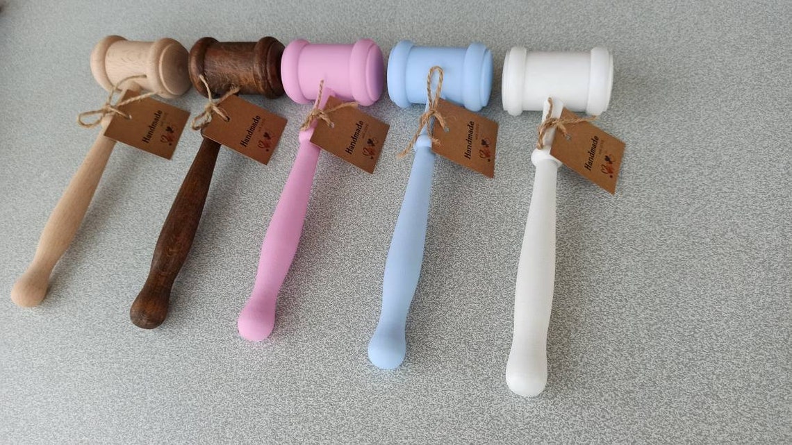 Gavel Judge's Gavel Wooden Gavel Pink Gavel Blue - Etsy